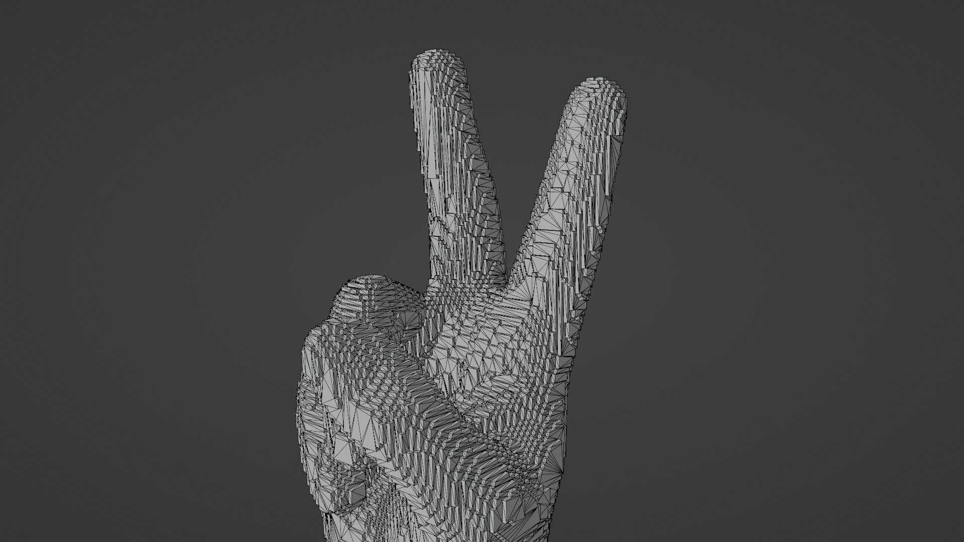 Sculpture Hand Victory 3D Model - TurboSquid 1931922