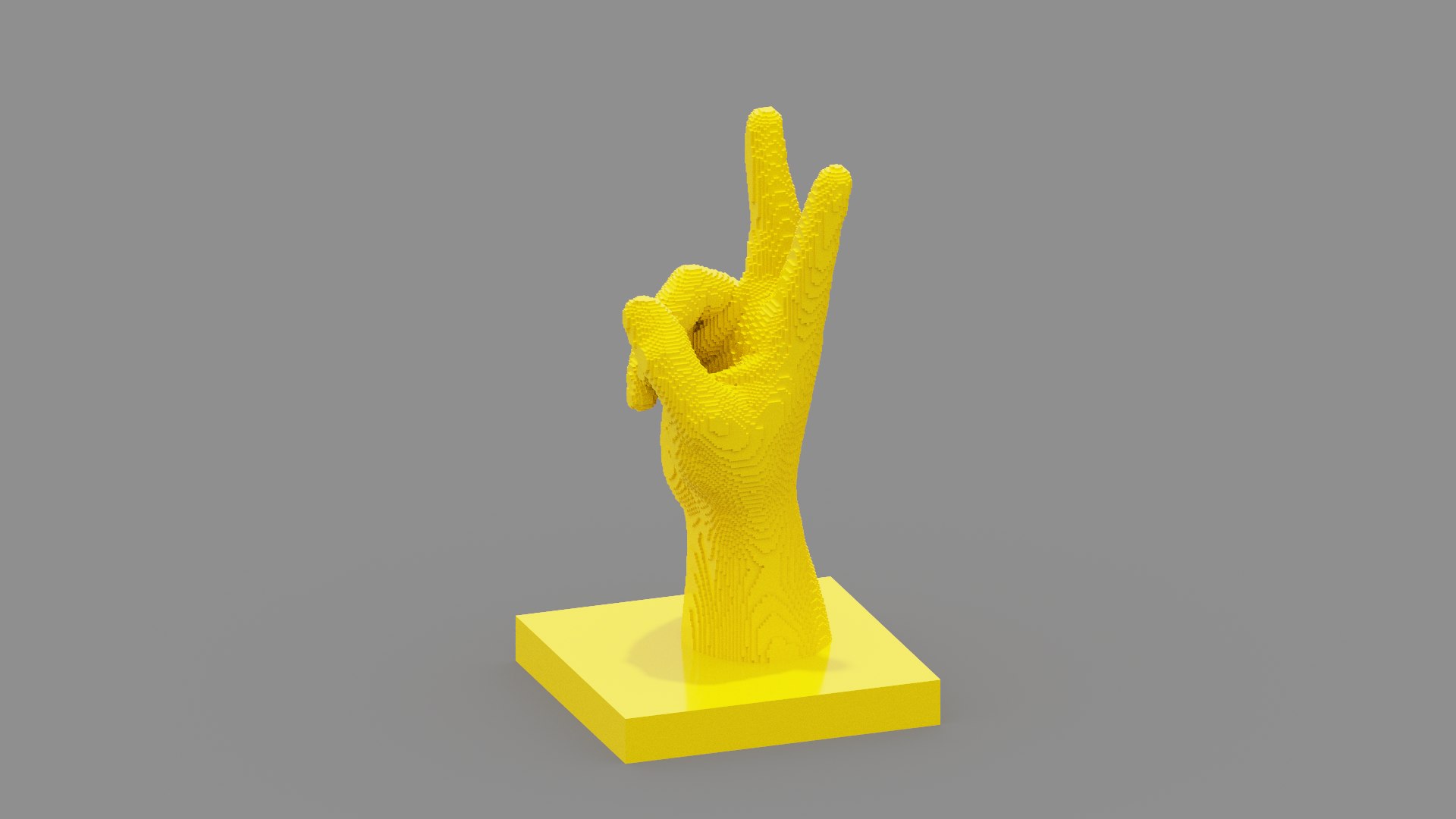 Sculpture Hand Victory 3D Model - TurboSquid 1931922