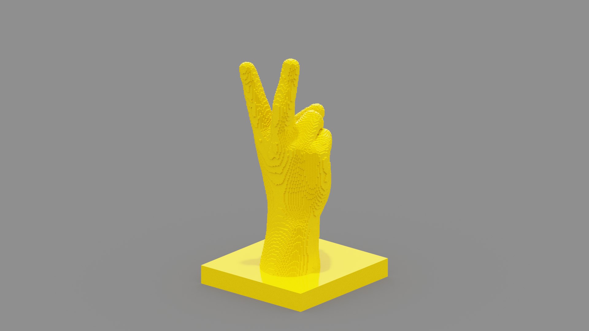 Sculpture Hand Victory 3D Model - TurboSquid 1931922