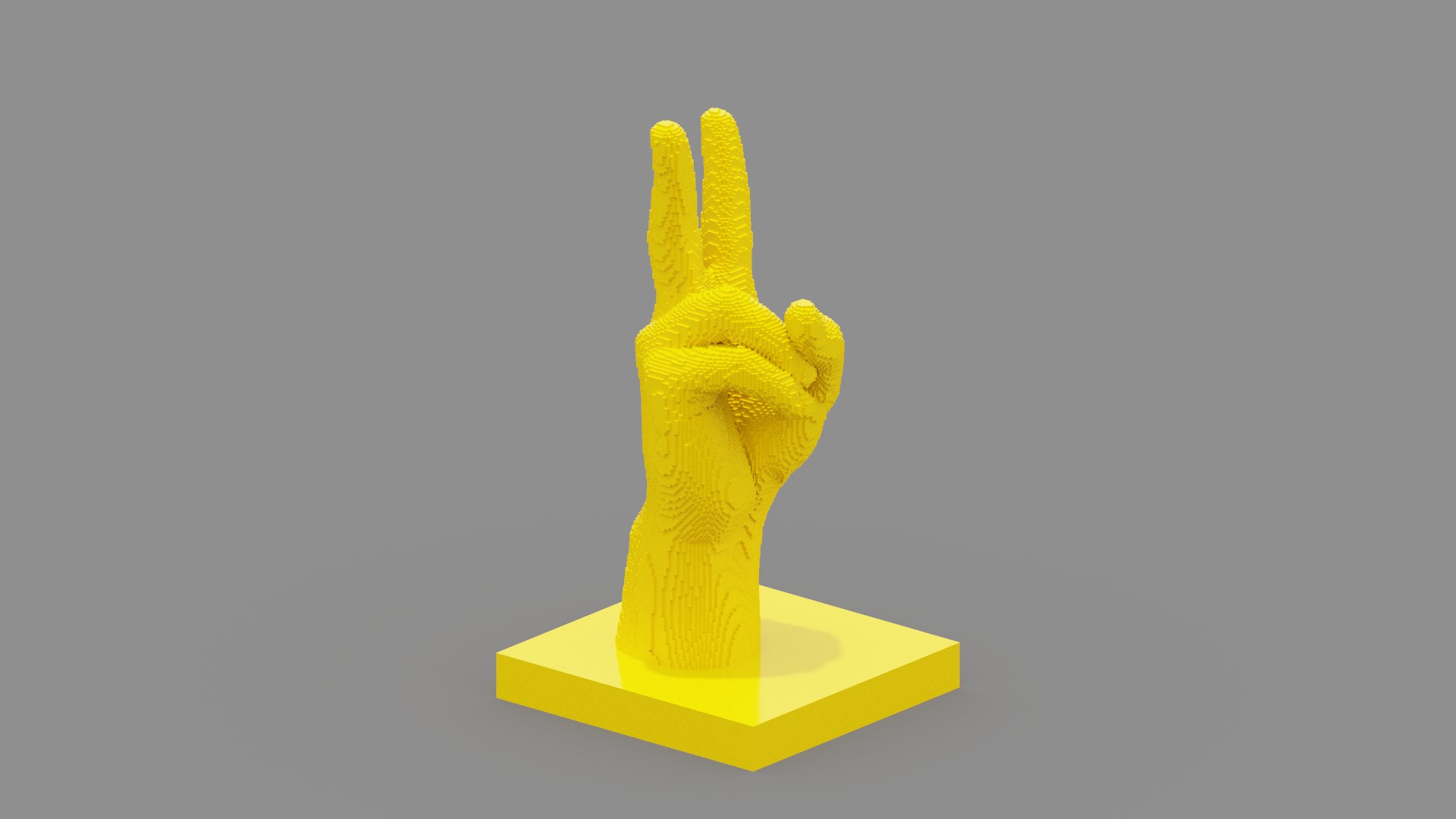 Sculpture Hand Victory 3D Model - TurboSquid 1931922