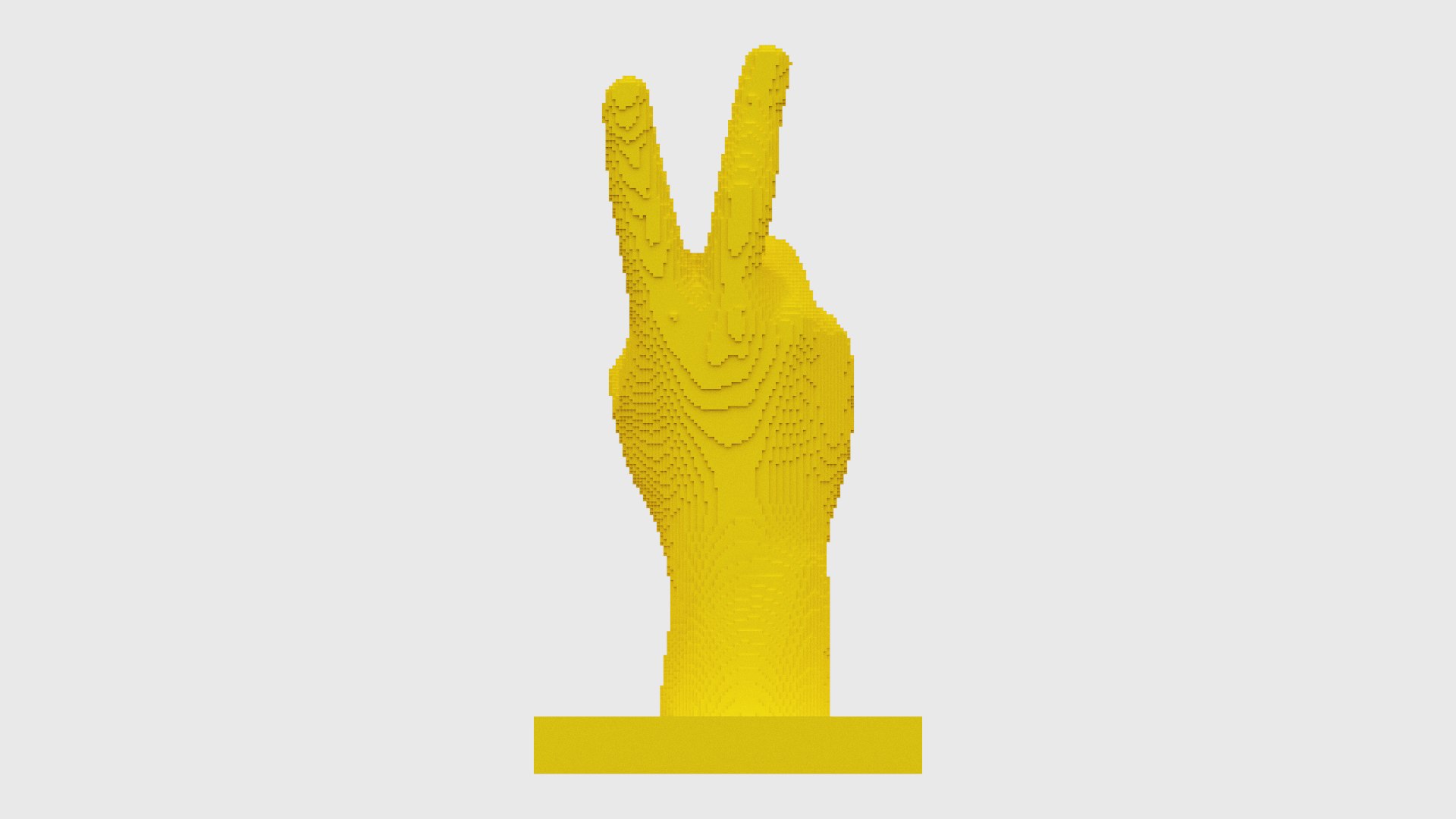Sculpture Hand Victory 3D Model - TurboSquid 1931922