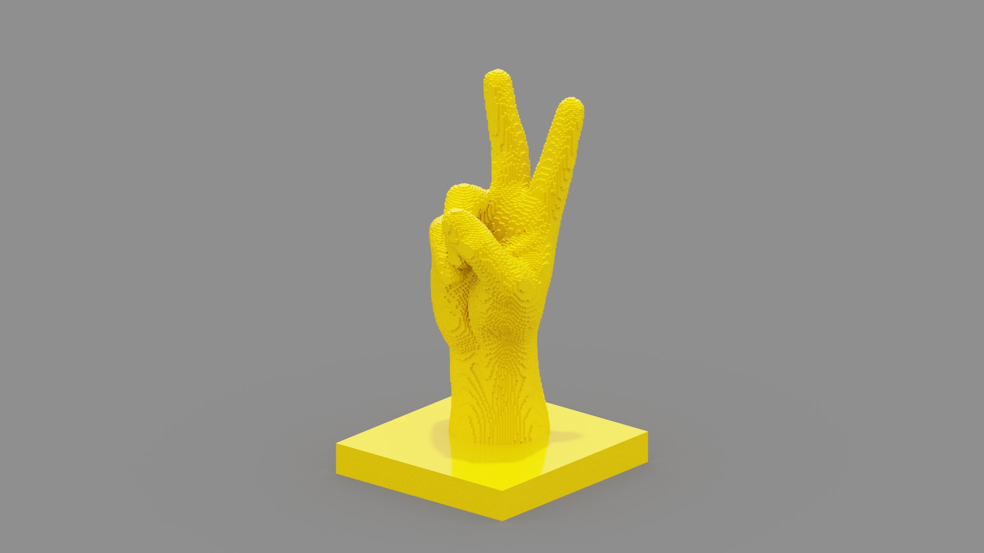 Sculpture Hand Victory 3D Model - TurboSquid 1931922