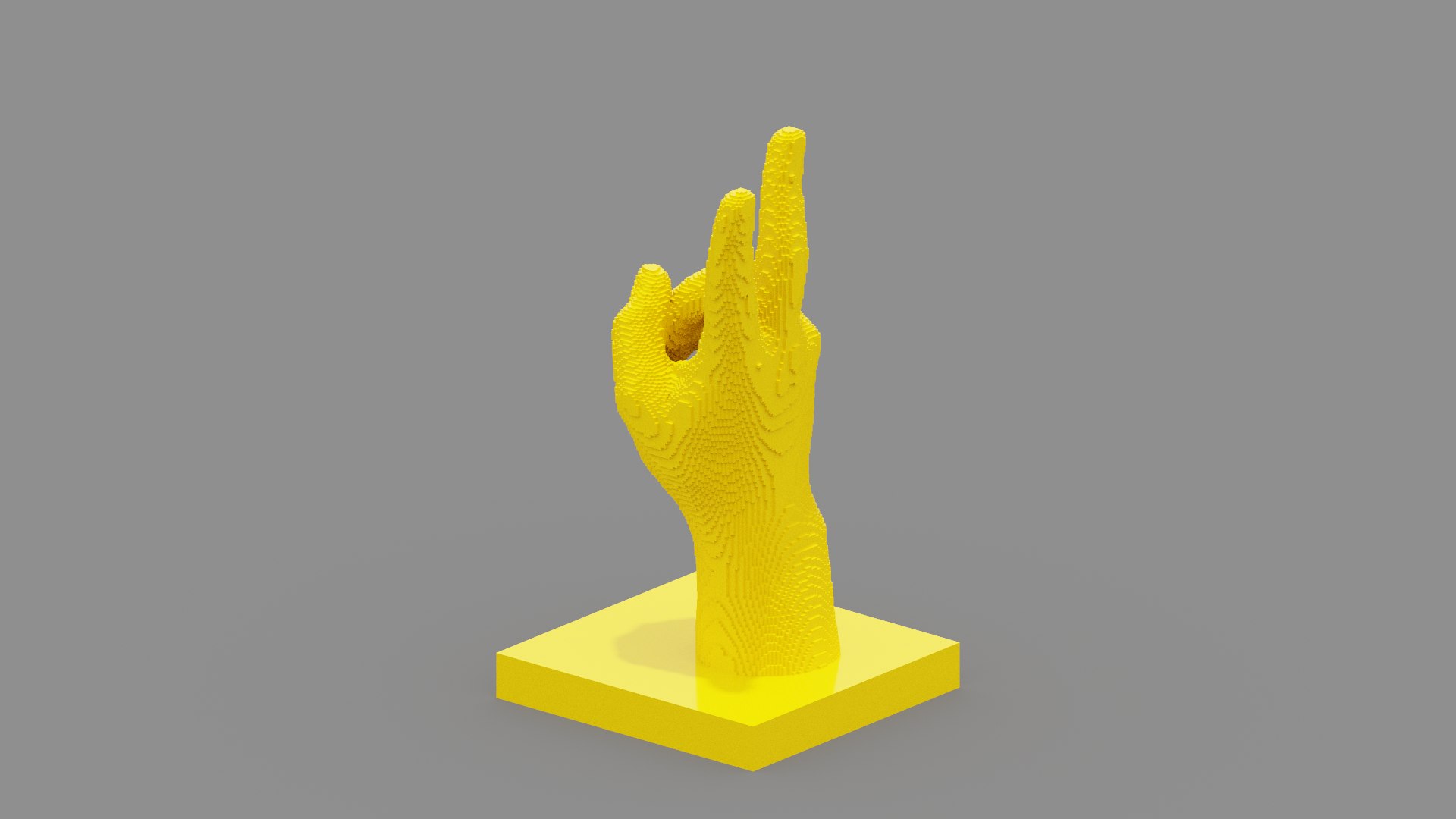 Sculpture Hand Victory 3D Model - TurboSquid 1931922