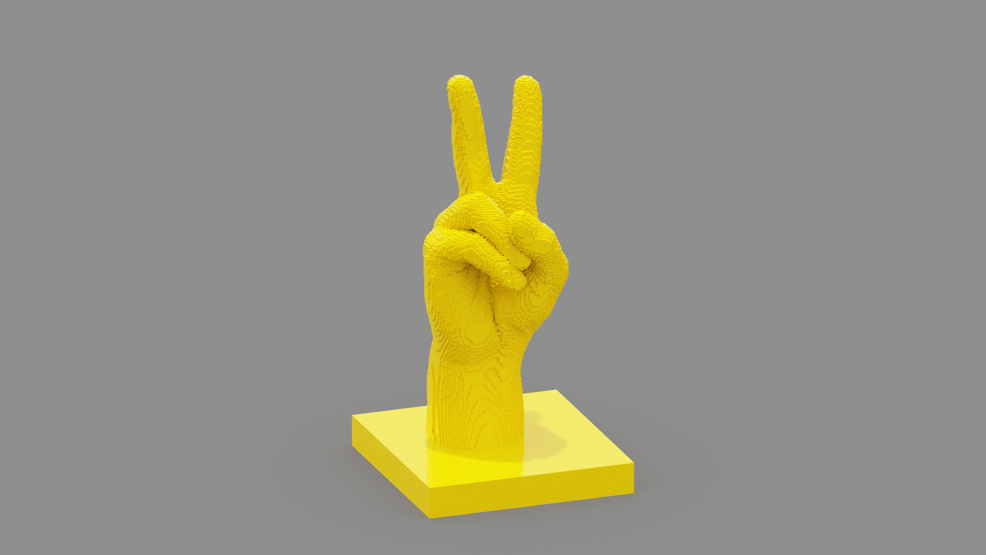 Sculpture Hand Victory 3D Model - TurboSquid 1931922