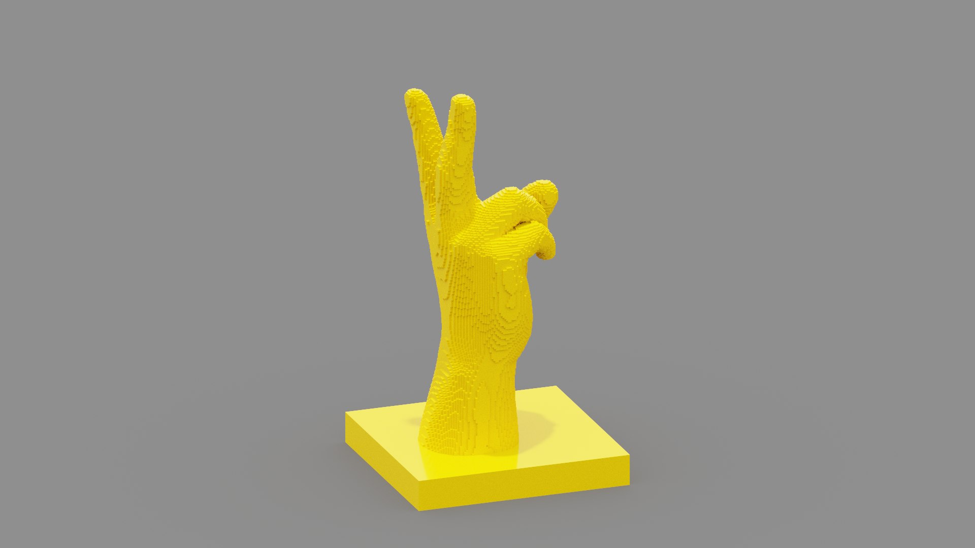 Sculpture Hand Victory 3D Model - TurboSquid 1931922