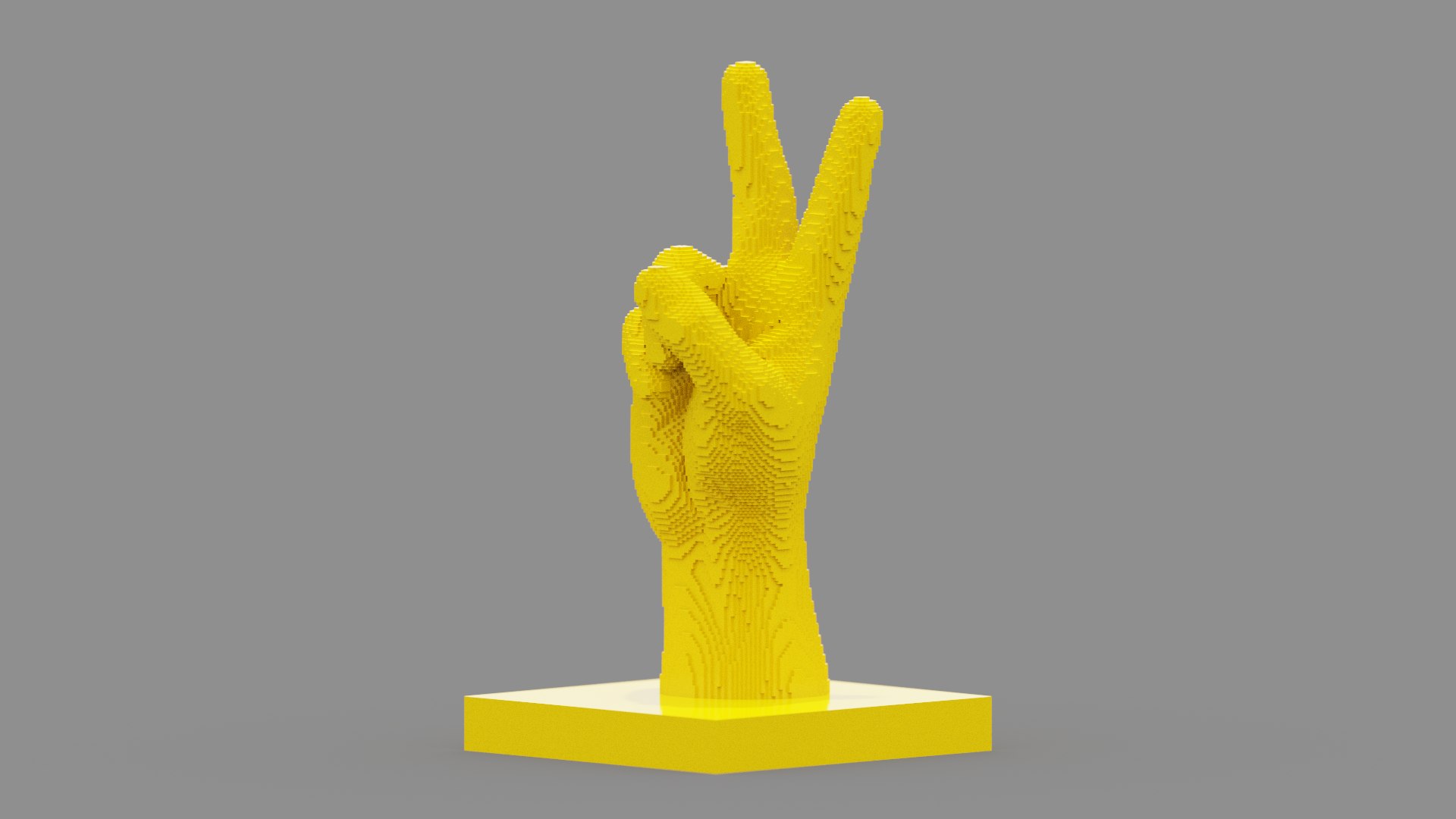 Sculpture Hand Victory 3D Model - TurboSquid 1931922