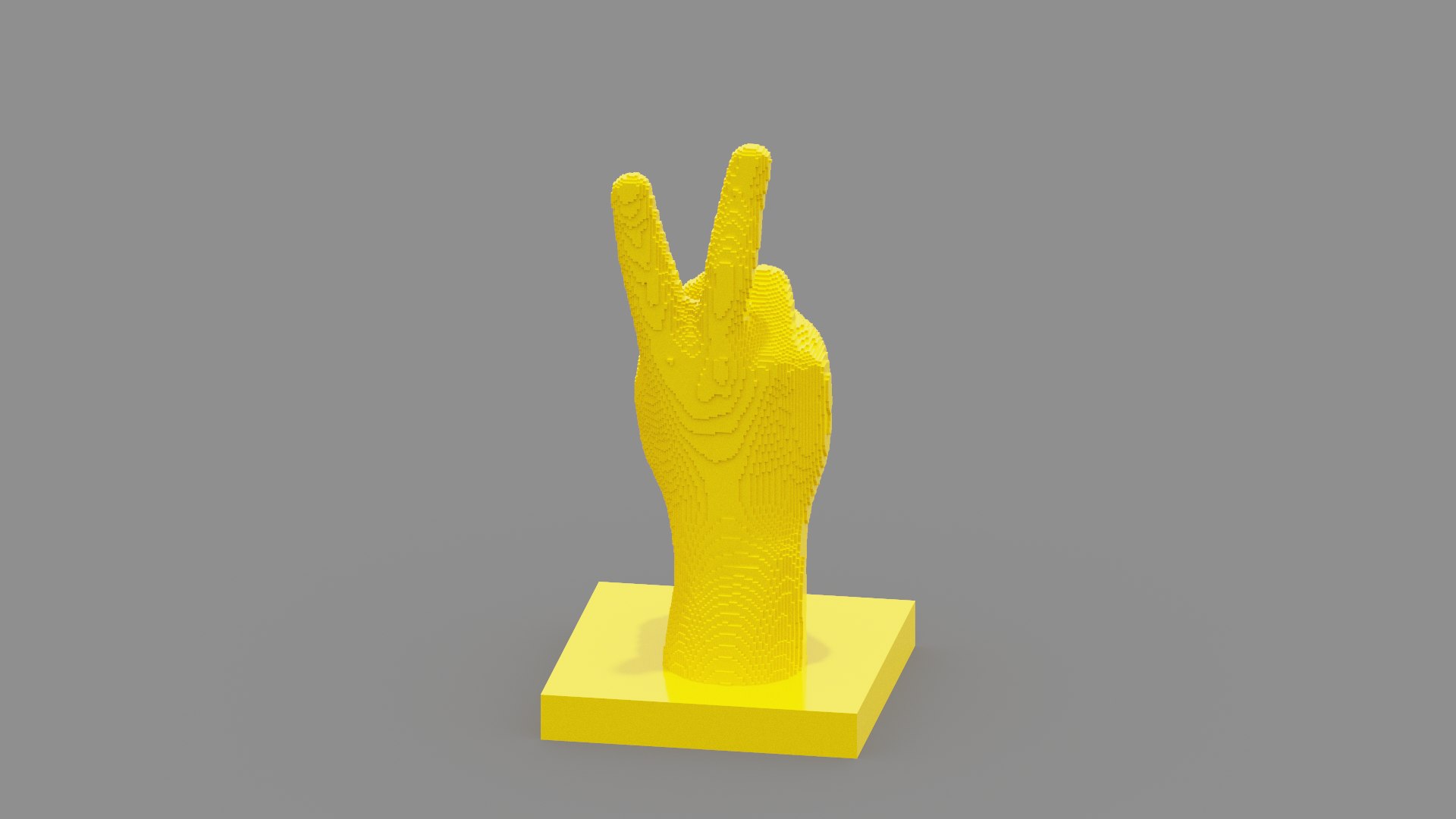 Sculpture Hand Victory 3D Model - TurboSquid 1931922
