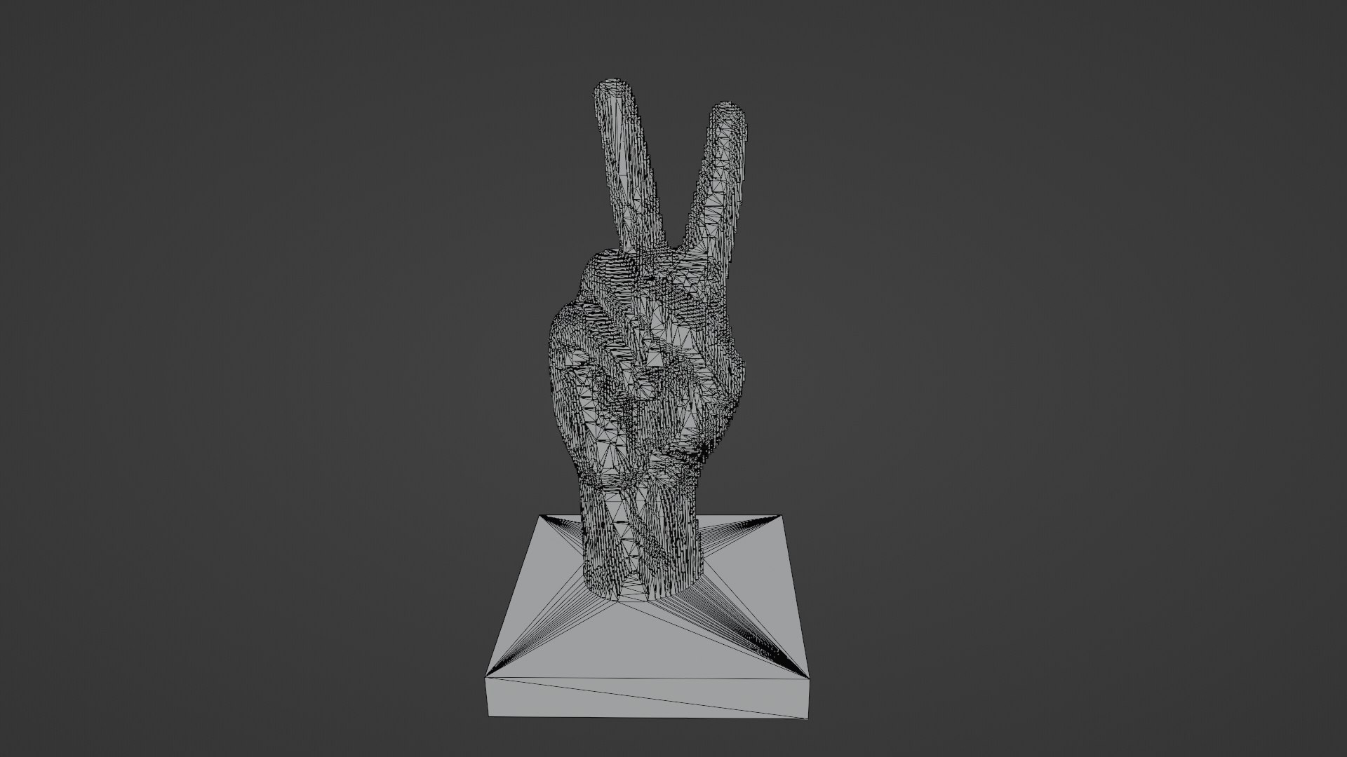 Sculpture Hand Victory 3D Model - TurboSquid 1931922
