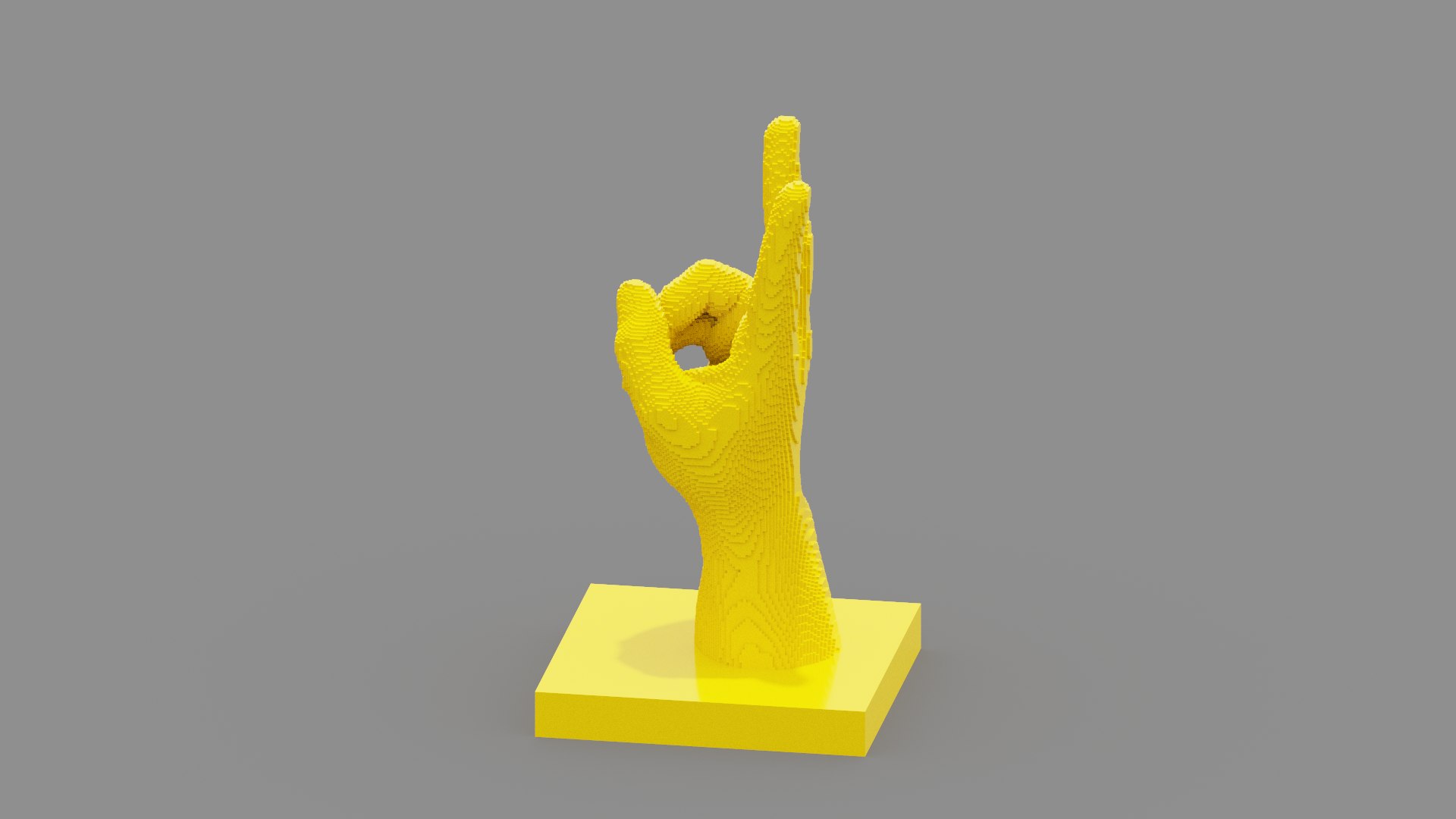 Sculpture Hand Victory 3D Model - TurboSquid 1931922