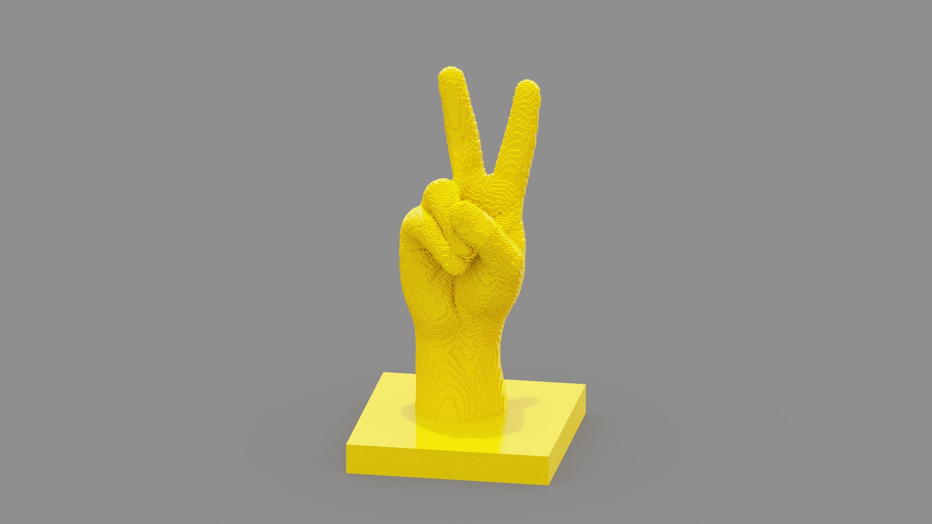 Sculpture Hand Victory 3D Model - TurboSquid 1931922