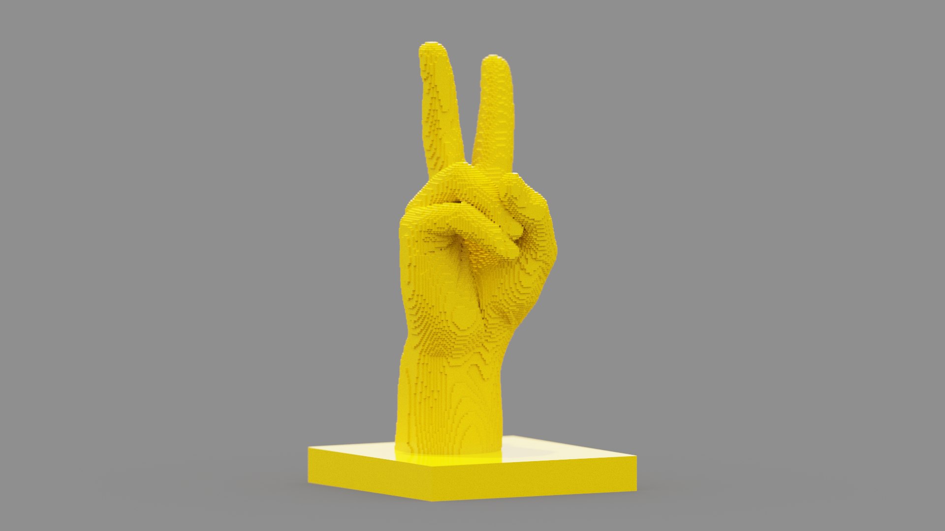 Sculpture Hand Victory 3D Model - TurboSquid 1931922
