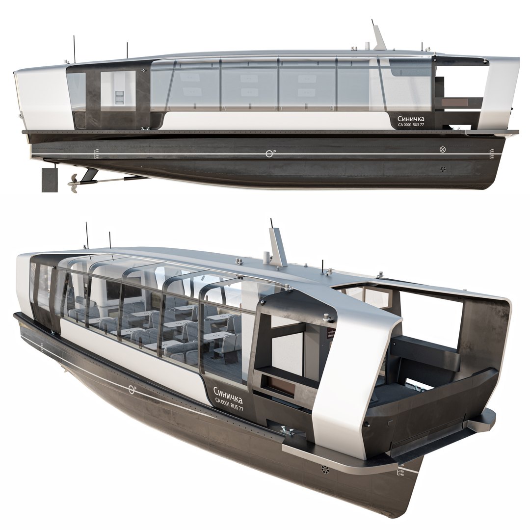 Electric River Tram And Berth 3D Model - TurboSquid 2350178
