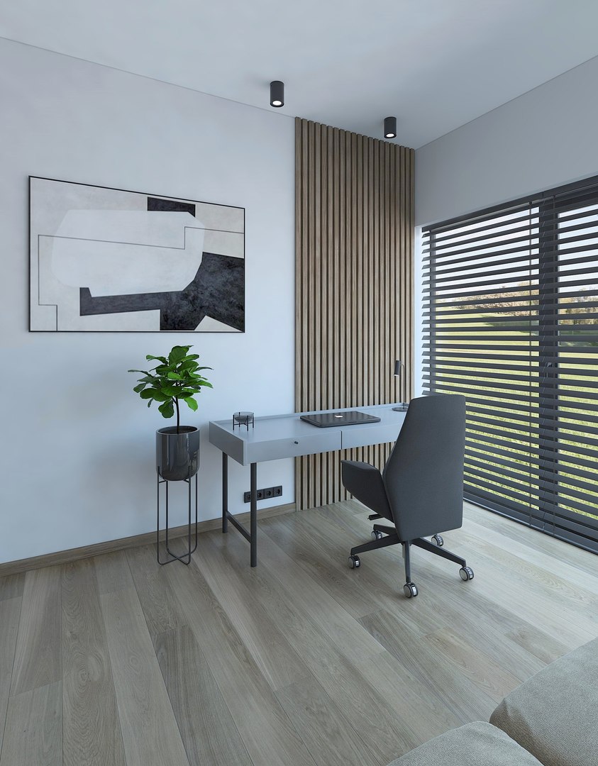 3D Nice Cozy Work Room Model - TurboSquid 1798375