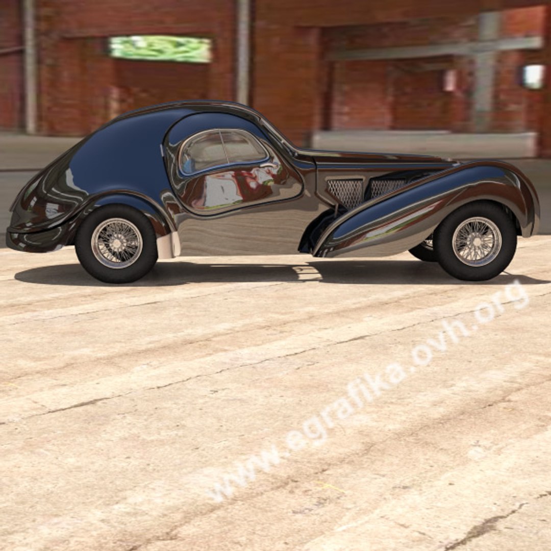 3d Bugatti Atlantic