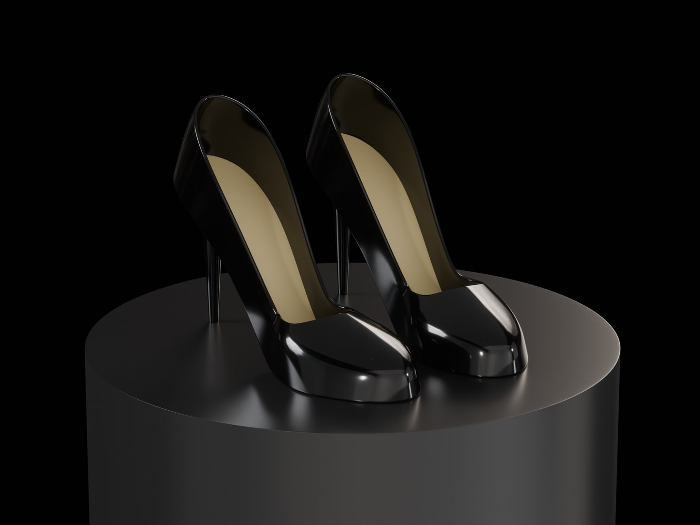 High Heels Black 3D Model - TurboSquid 2322457
