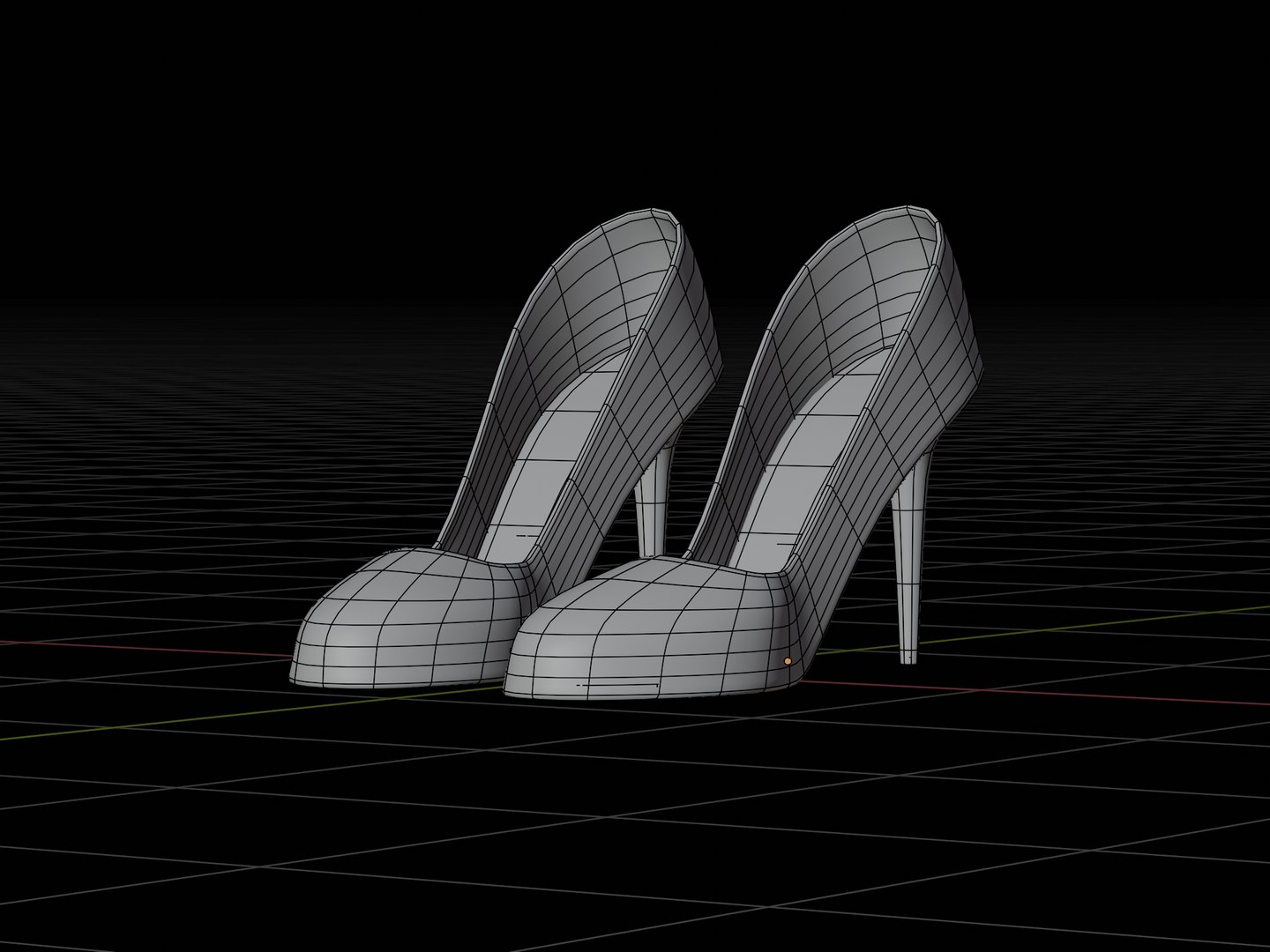 High Heels Black 3D Model - TurboSquid 2322457