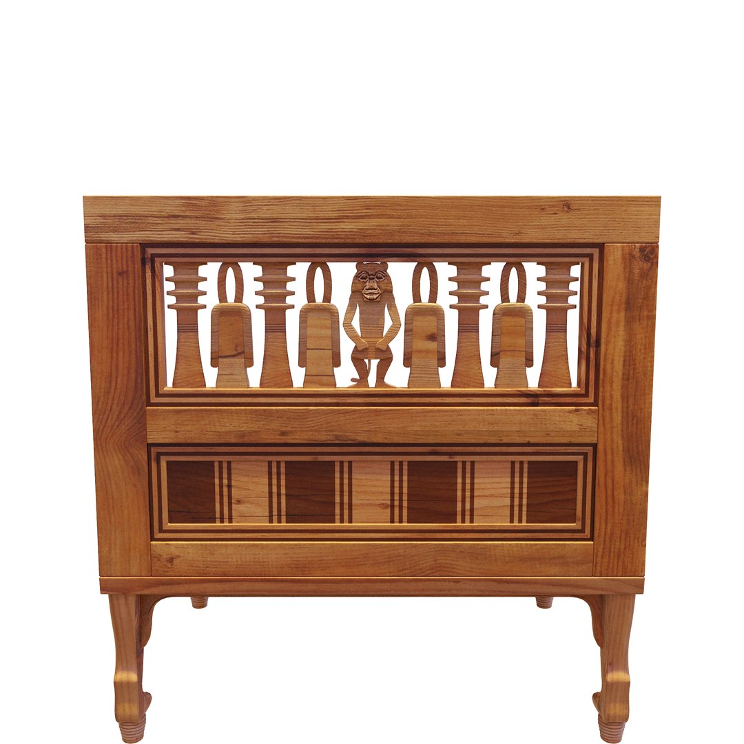 3D Egyptian Furniture Kit - Hatnefers Chair Model - TurboSquid 2000661