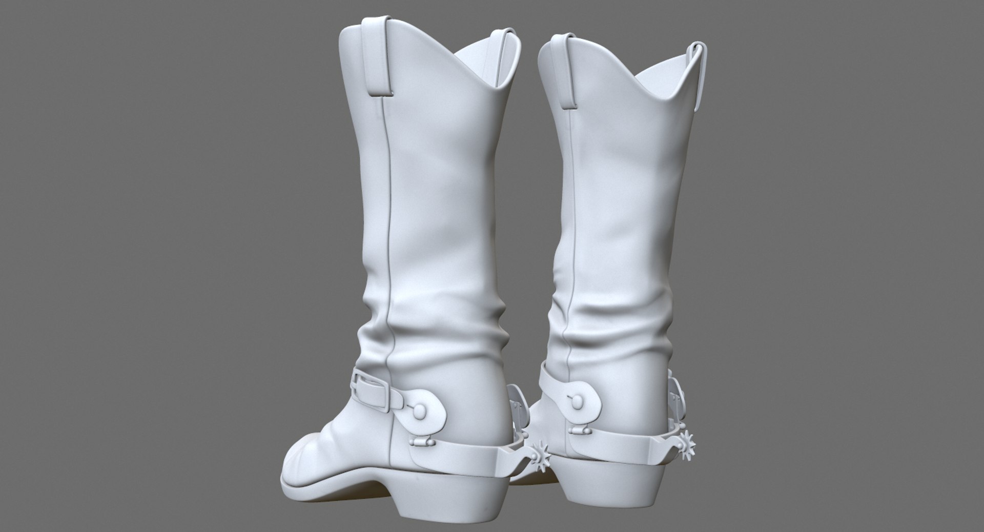 3d model cowboy boots