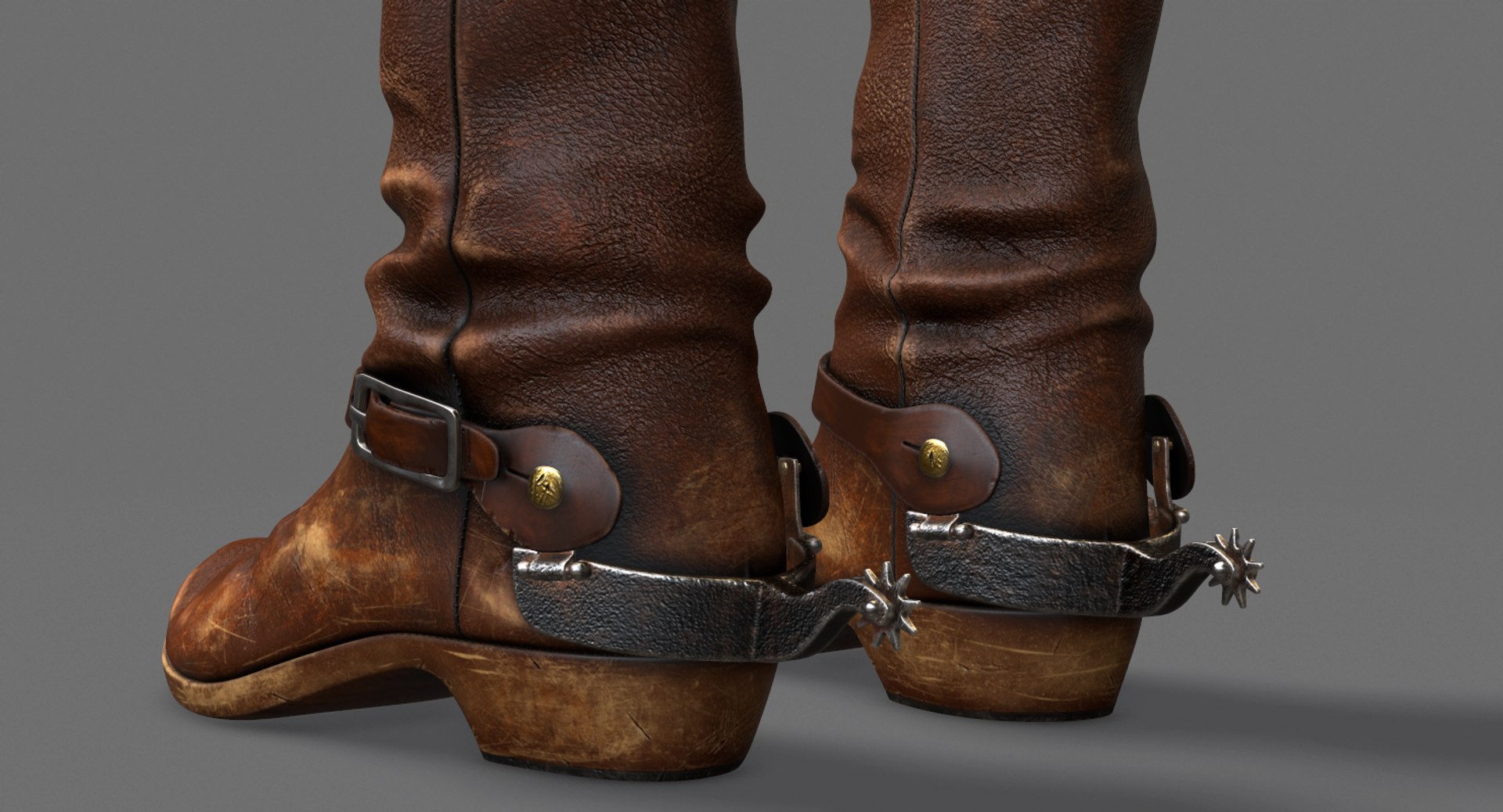 3d Model Cowboy Boots