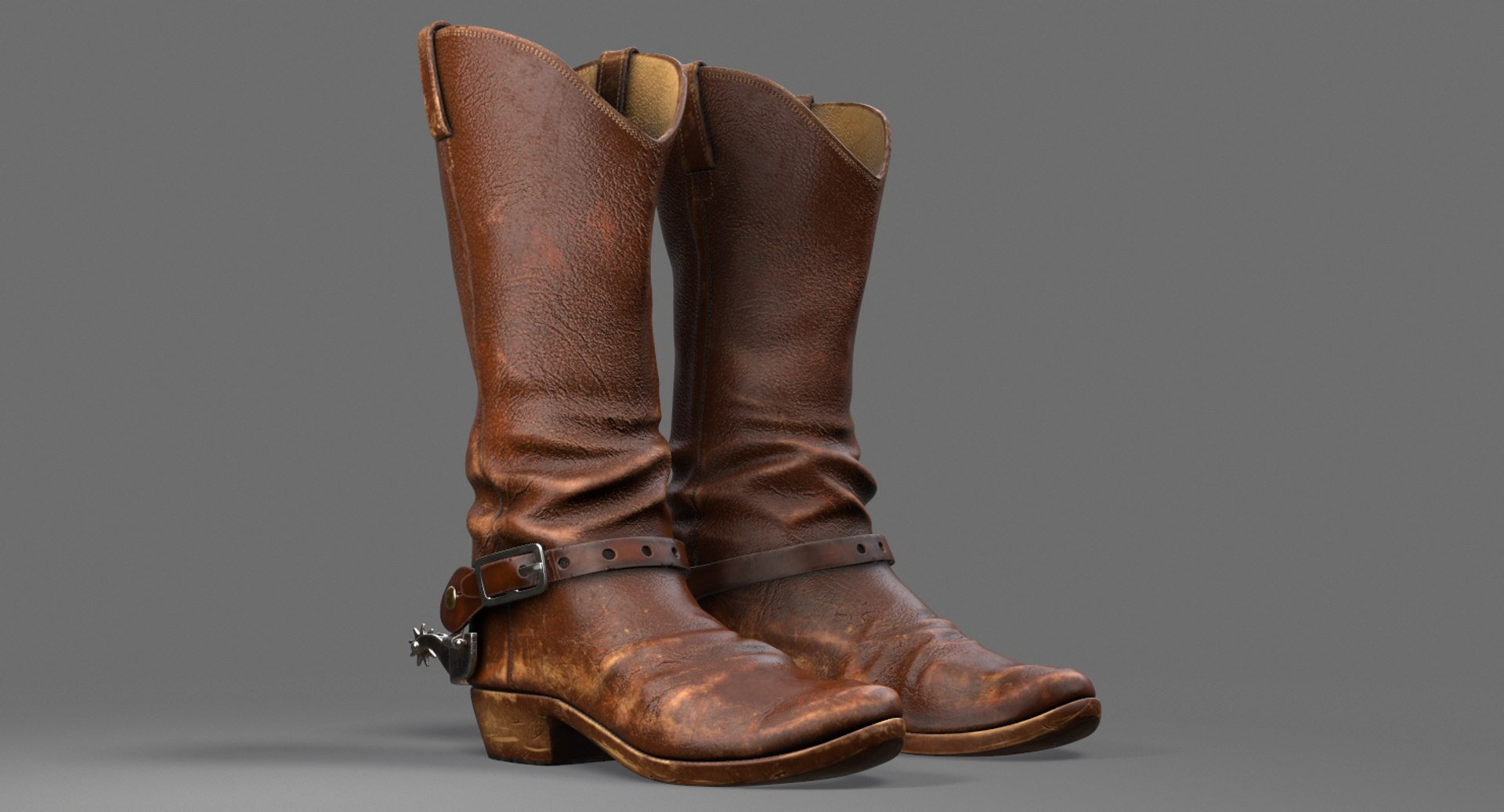 3d Model Cowboy Boots