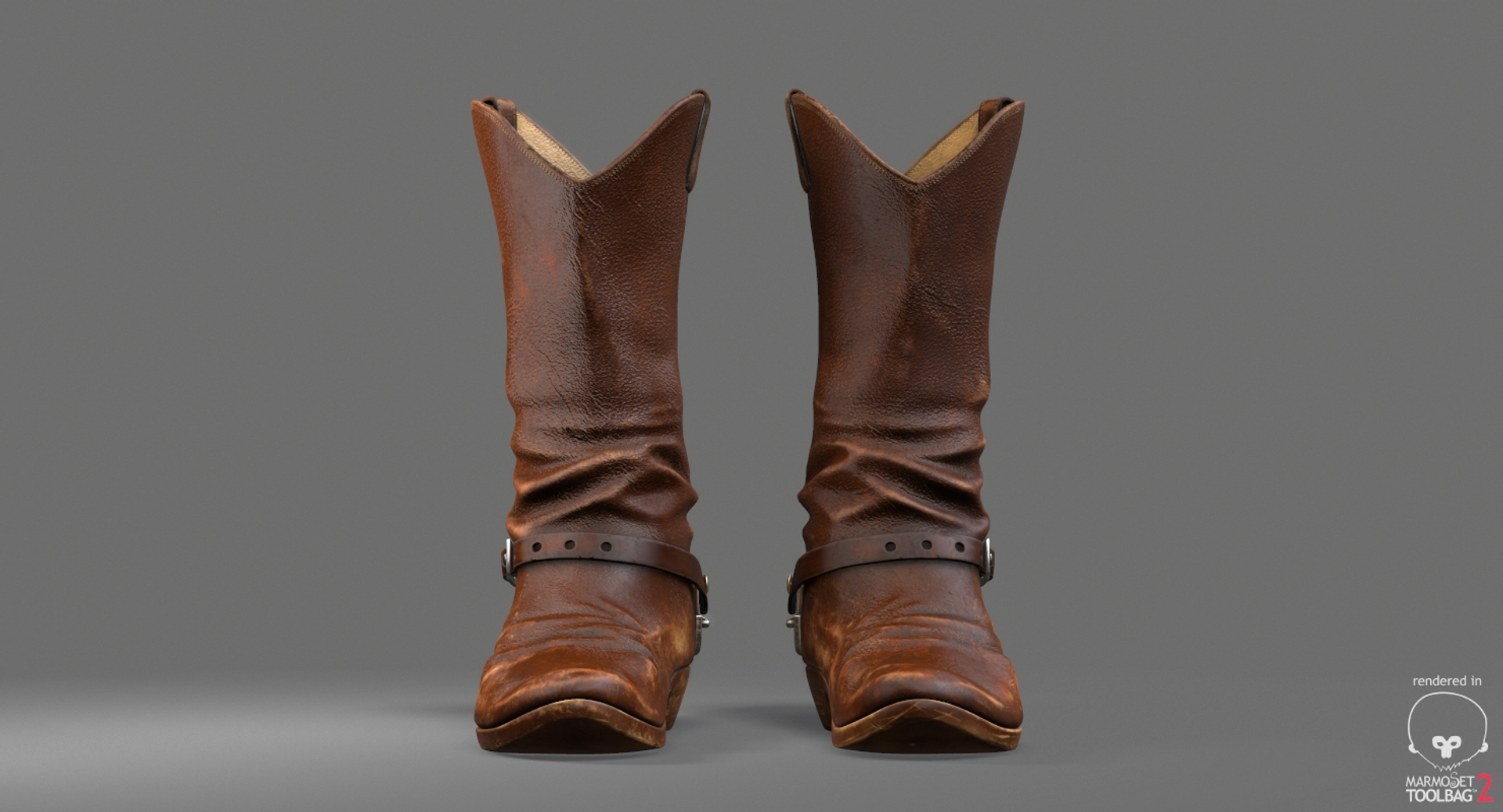 3d Model Cowboy Boots