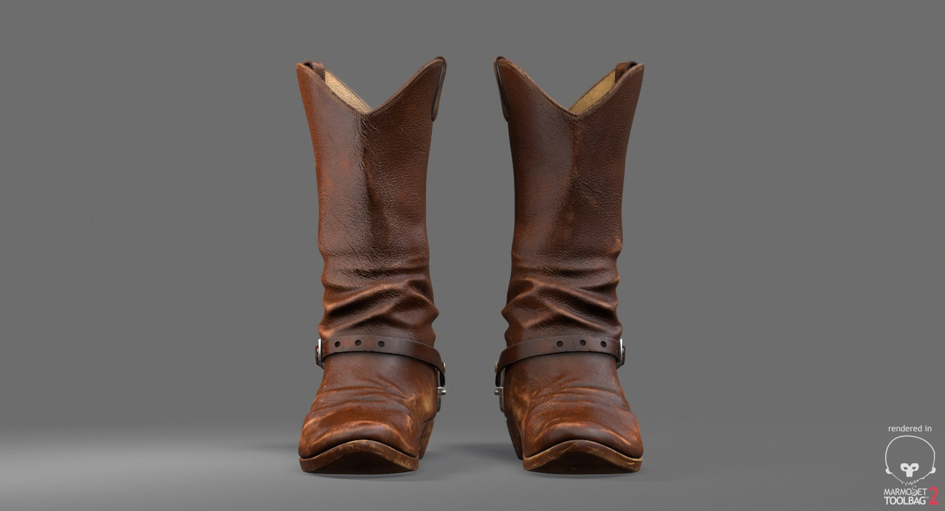 3d Model Cowboy Boots