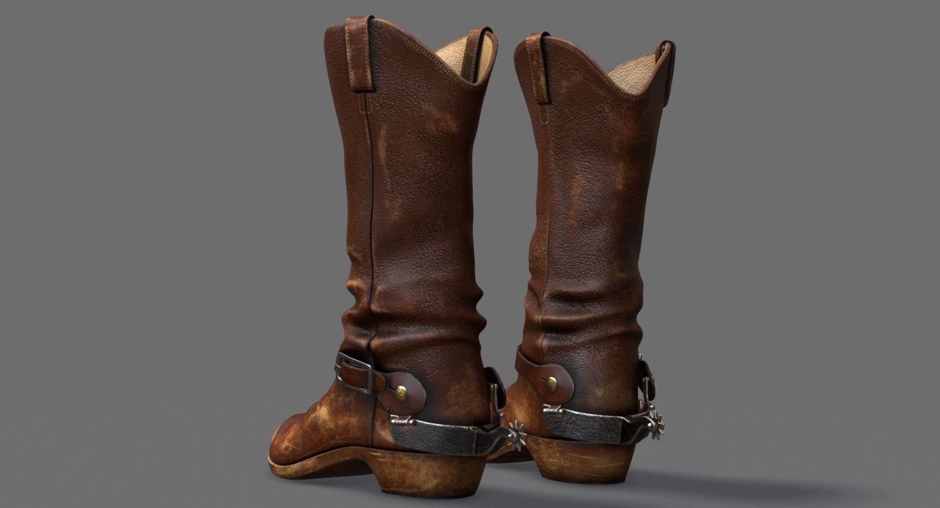 3d Model Cowboy Boots