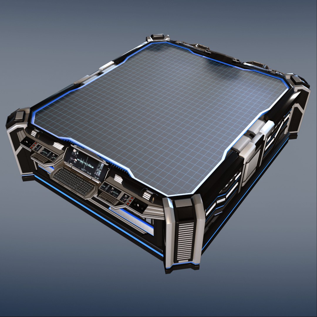 3D Sci-fi Space Hologram Table - TurboSquid 1315518