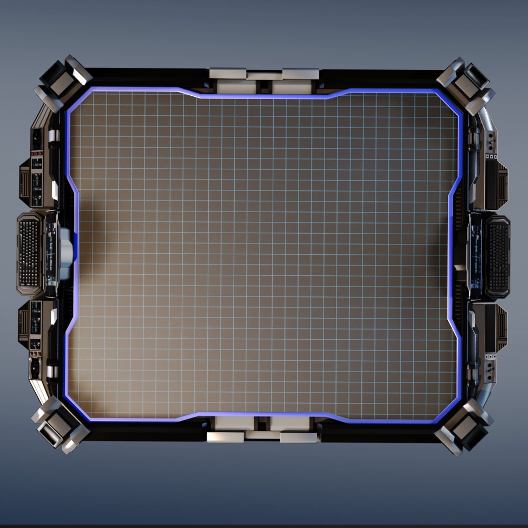 3D Sci-fi Space Hologram Table - TurboSquid 1315518