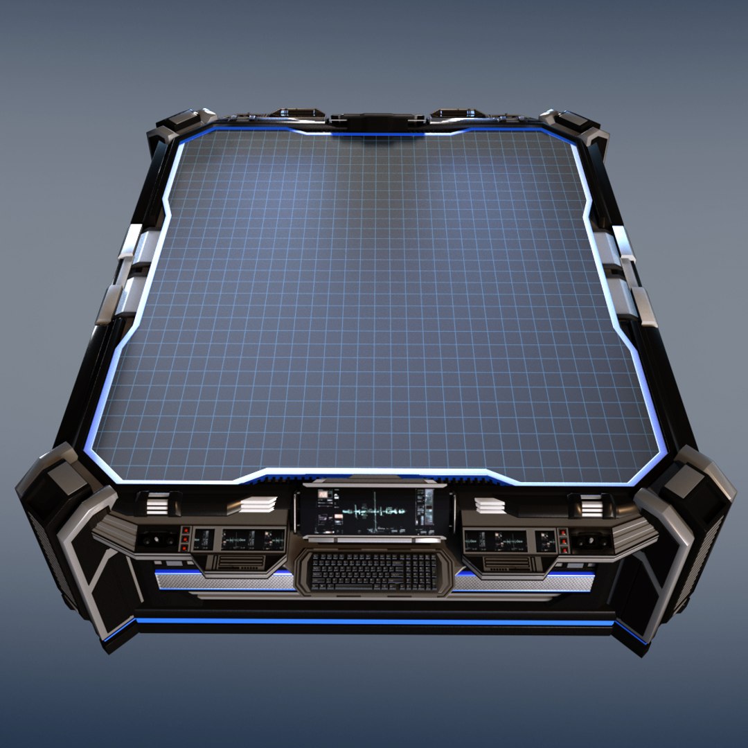 3D Sci-fi Space Hologram Table - TurboSquid 1315518