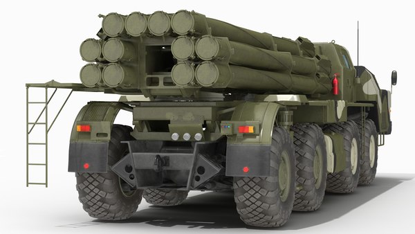 modelo 3d BM 30 Smerch lanzacohetes camuflaje aparejado - TurboSquid ...