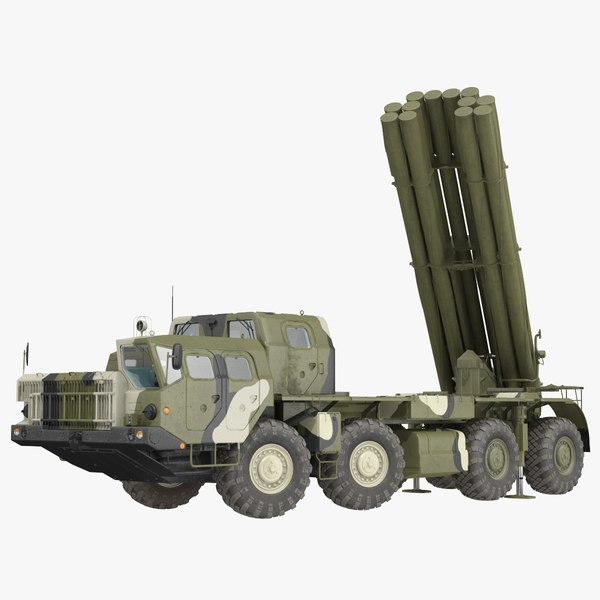 3D bm-30 smerch rocket launcher model - TurboSquid 1681972