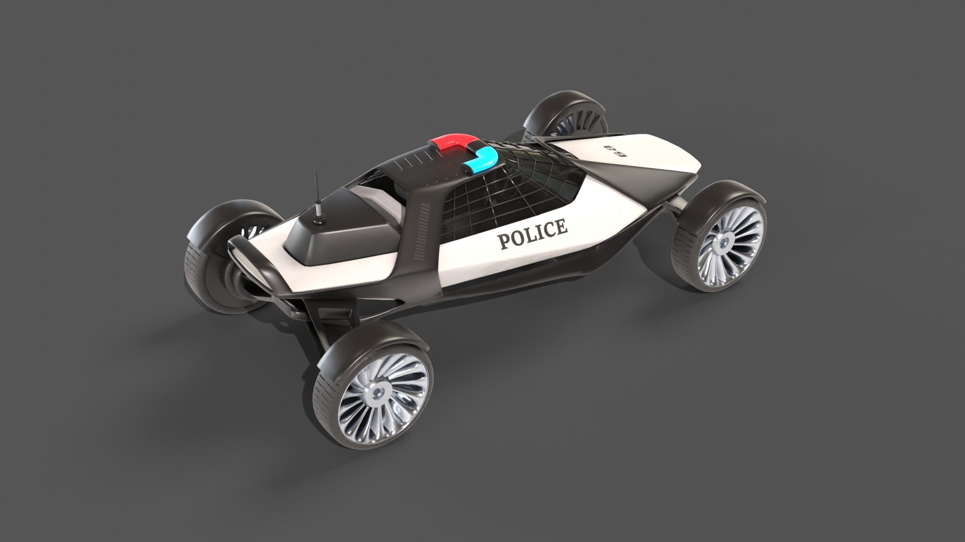 Sci-Fi Futuristic Police Racing Buggy 3D Model - TurboSquid 1974667