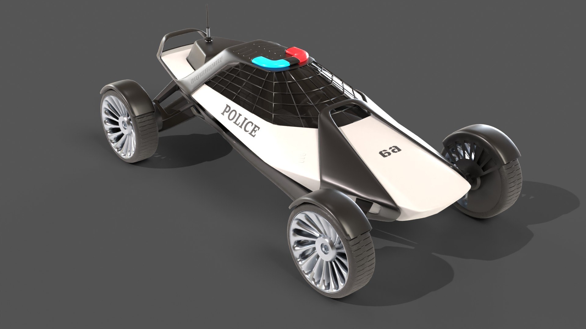 Sci-Fi Futuristic Police Racing Buggy 3D Model - TurboSquid 1974667