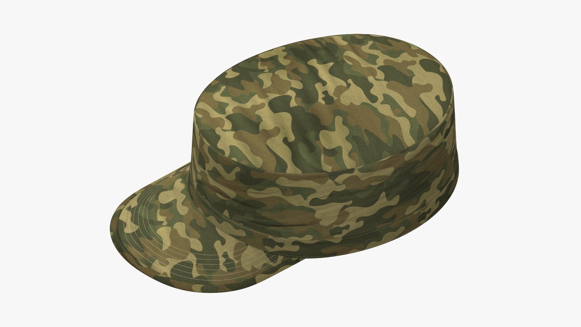 3D Army Patrol Cap S Model - TurboSquid 1453021