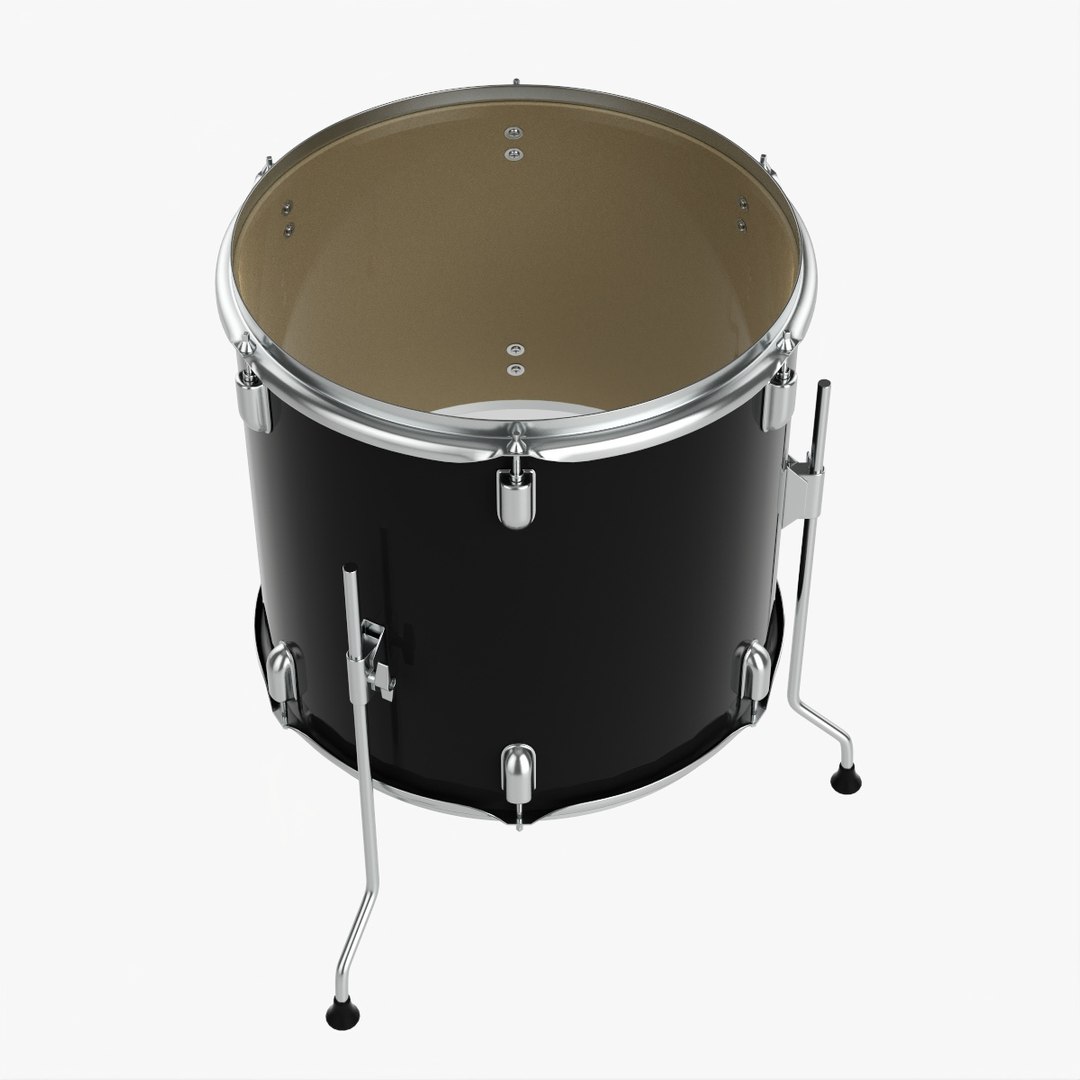 Acoustic floor Tom drum 3D model - TurboSquid 1770664