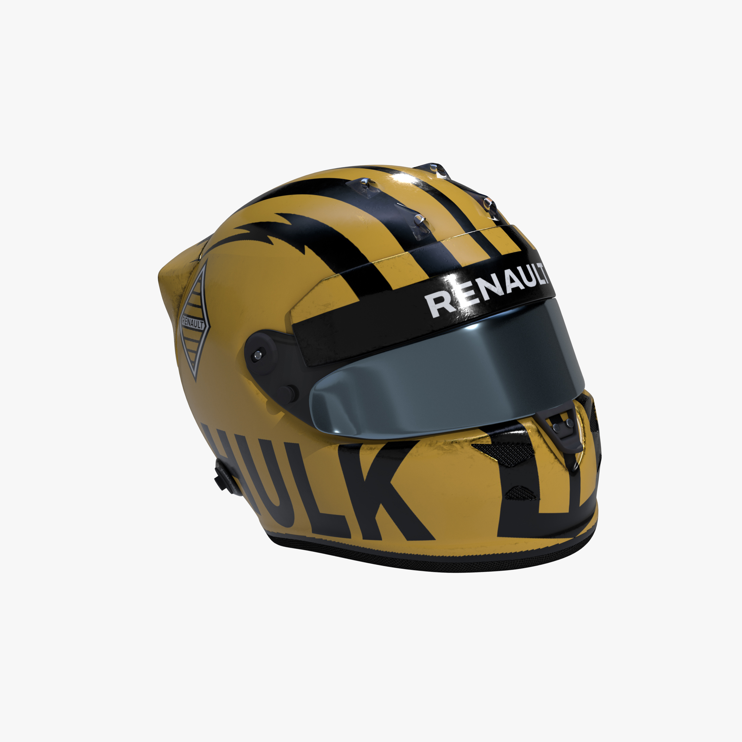3D hulkenberg 2019 helmet - TurboSquid 1446641
