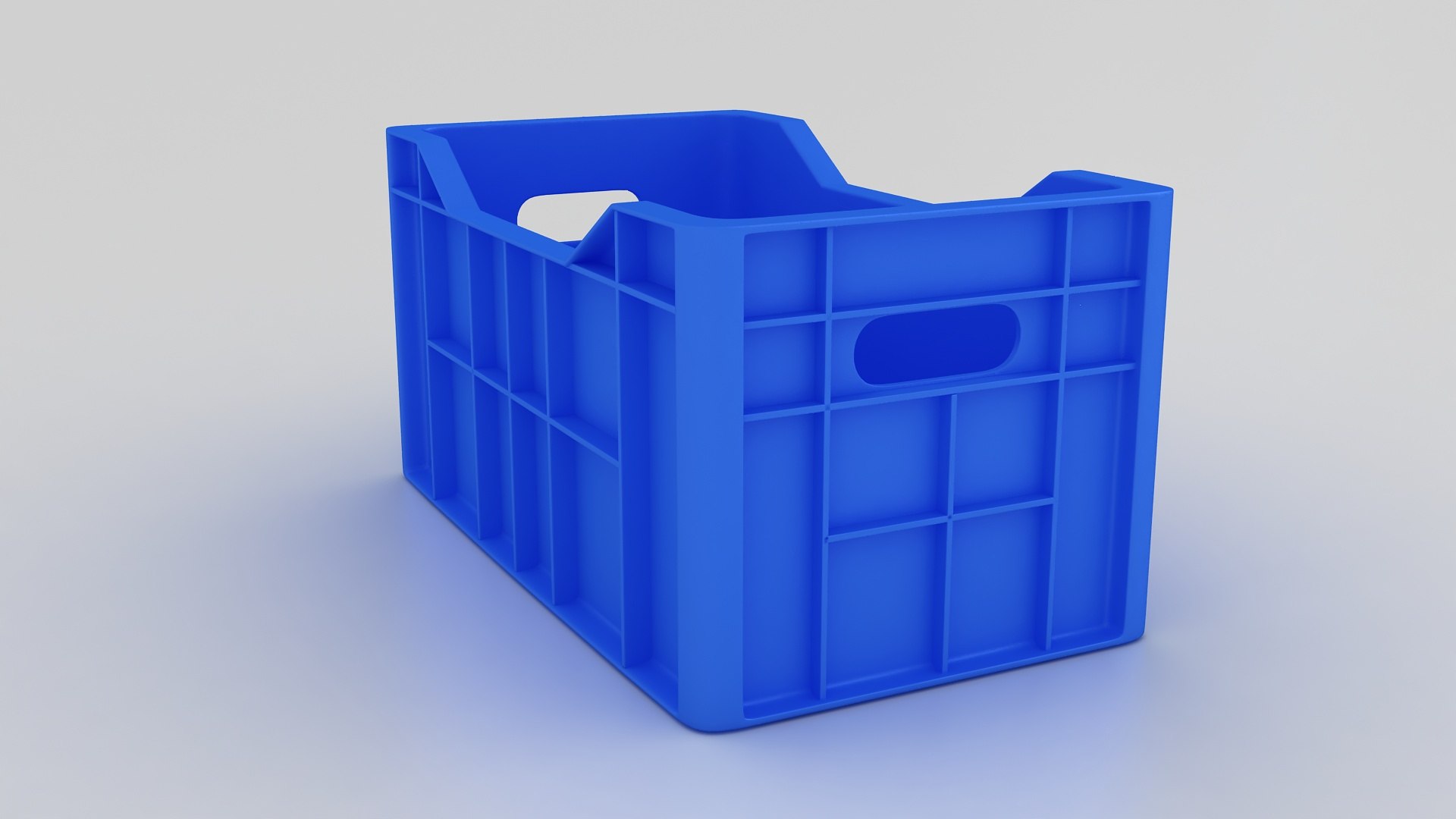 3D Plastic Crate Storage Bin - TurboSquid 2009705
