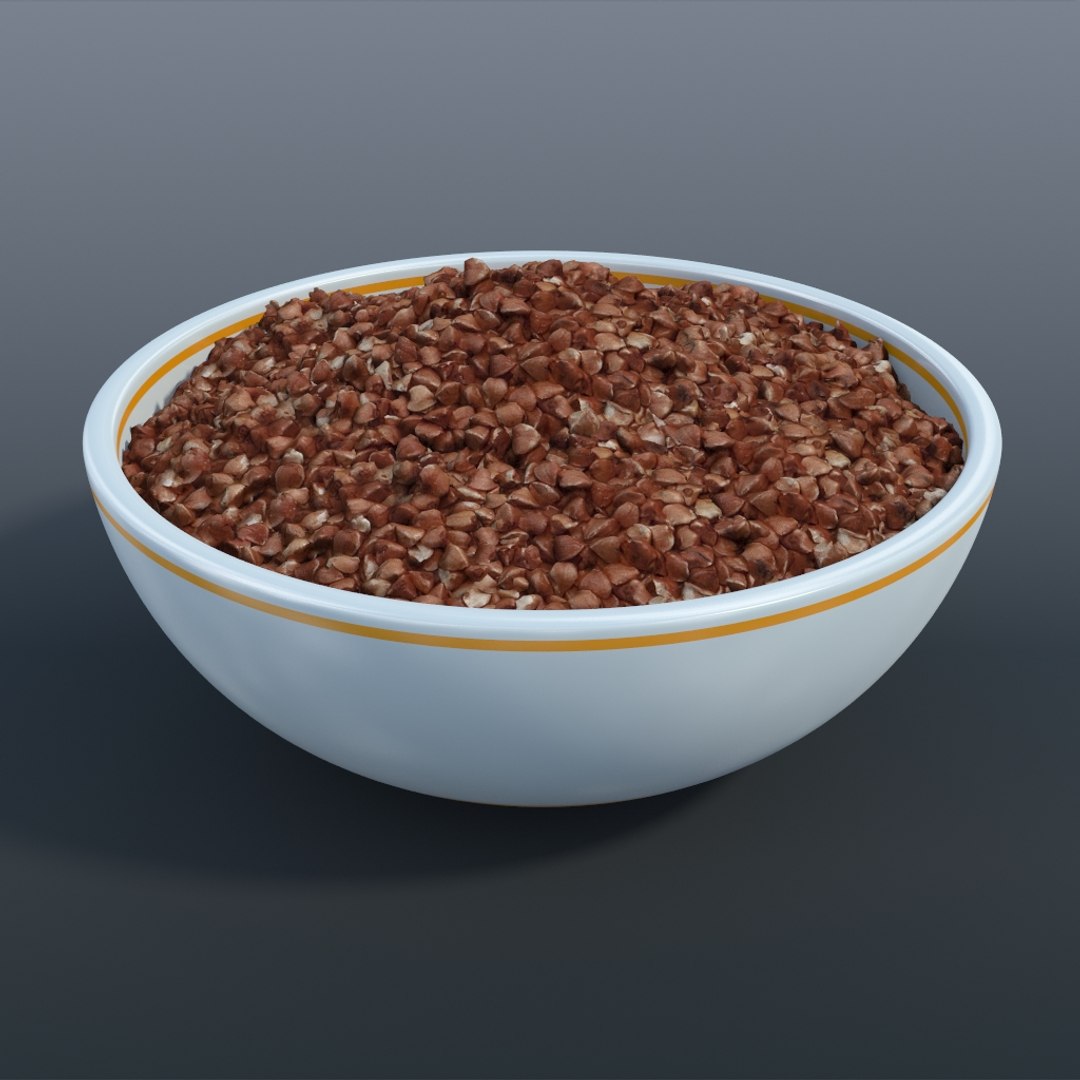bowl buckwheat 3d max