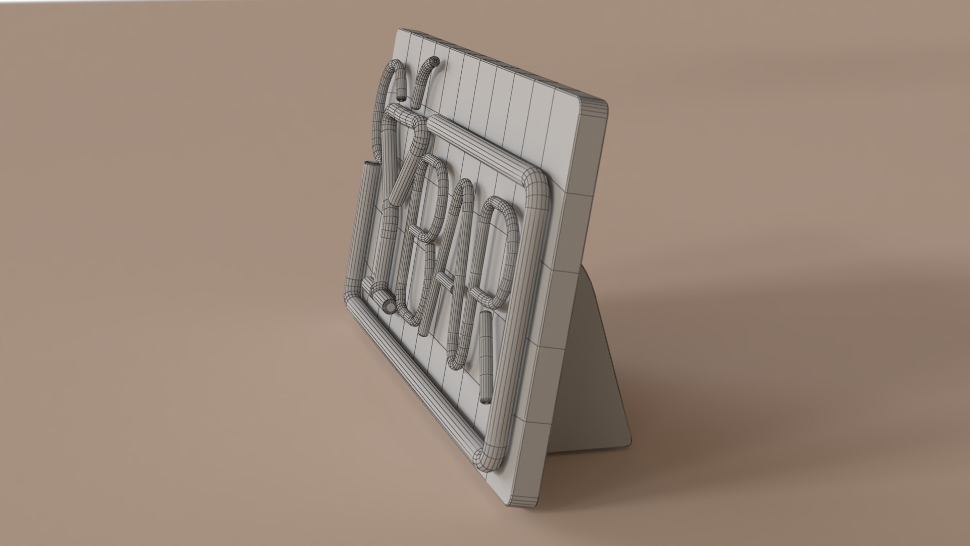 Neon bar table sign 3D model - TurboSquid 2165701