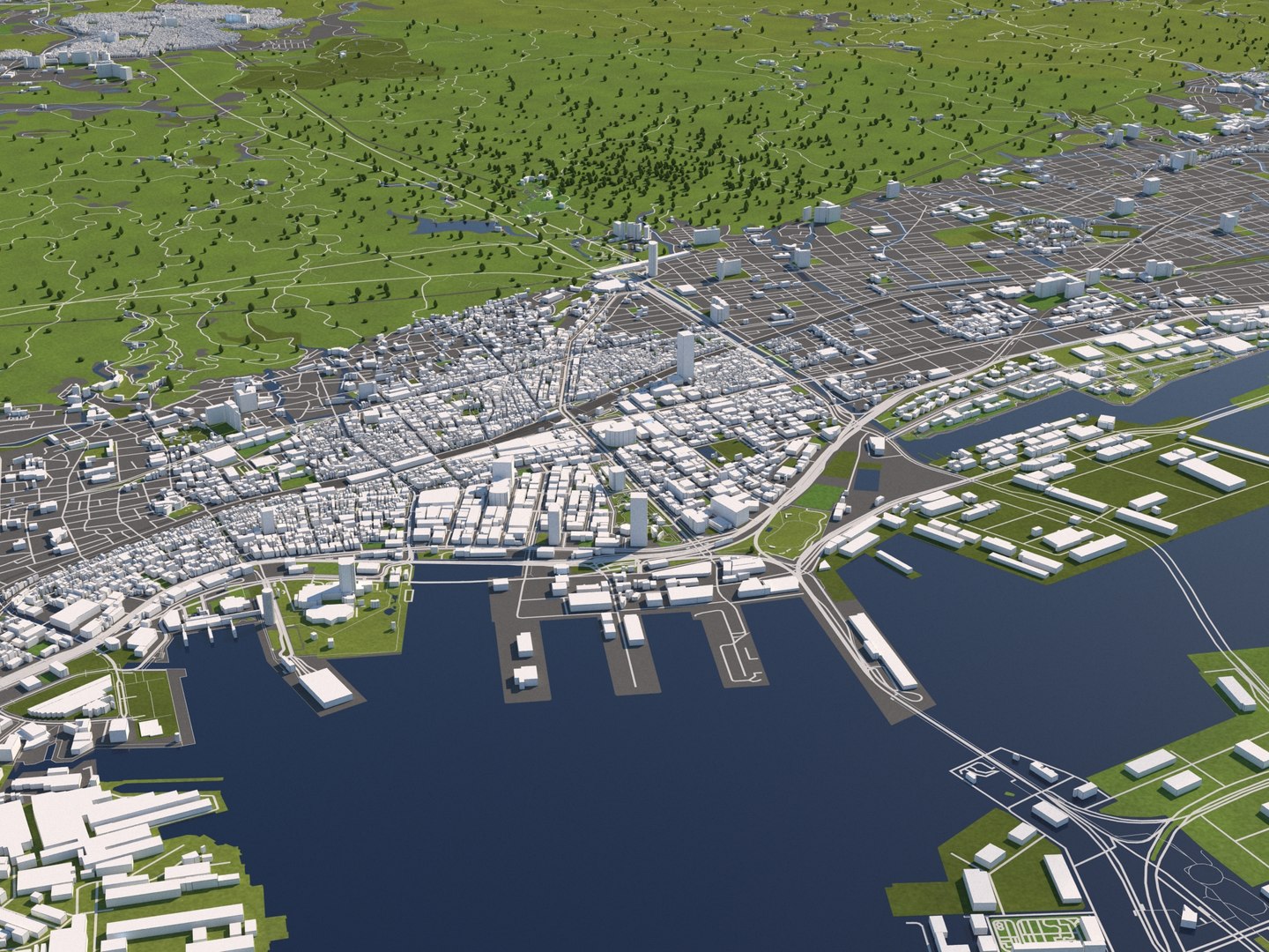 Buildings Houses Maps 3D - TurboSquid 1625574