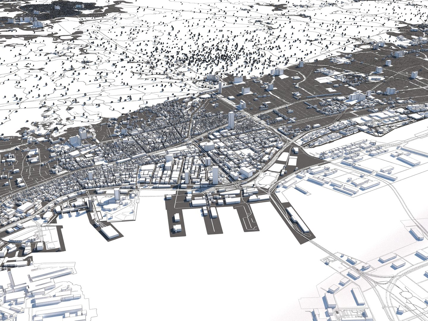 Buildings Houses Maps 3D - TurboSquid 1625574