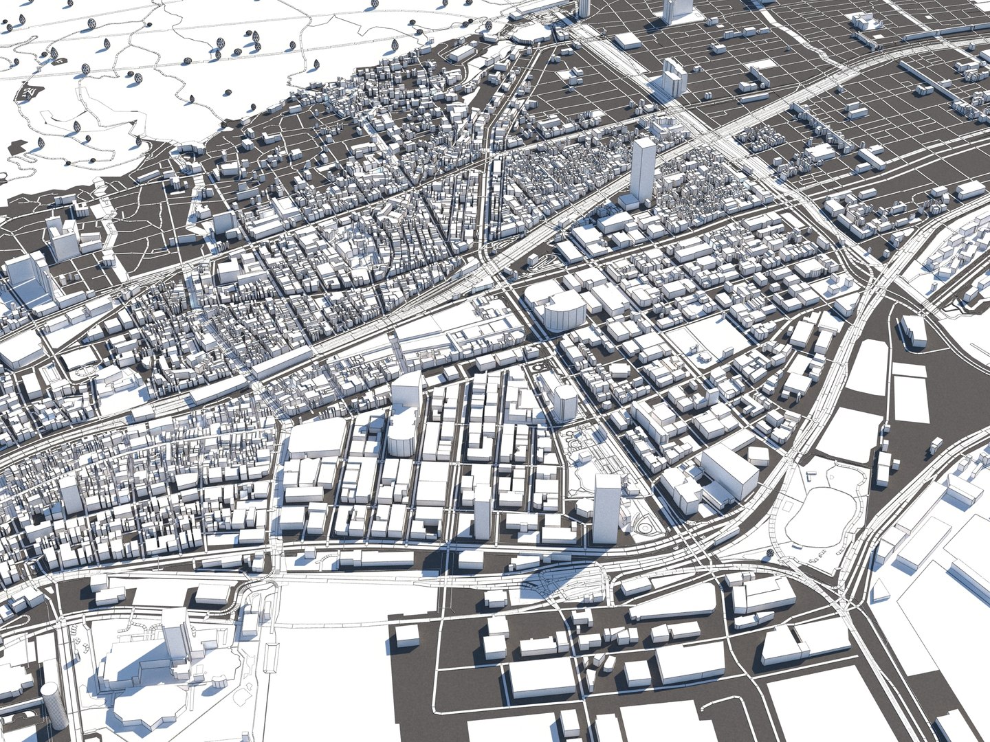 Buildings houses maps 3D - TurboSquid 1625574