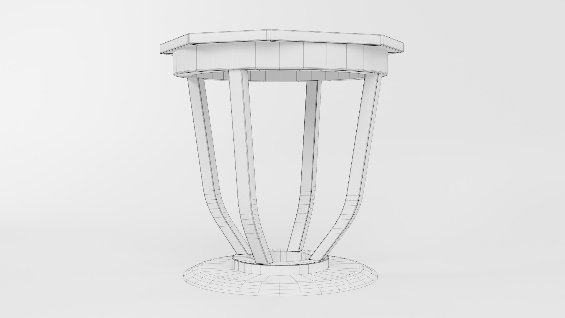 3D Octagon Table N120 Model - TurboSquid 2506359