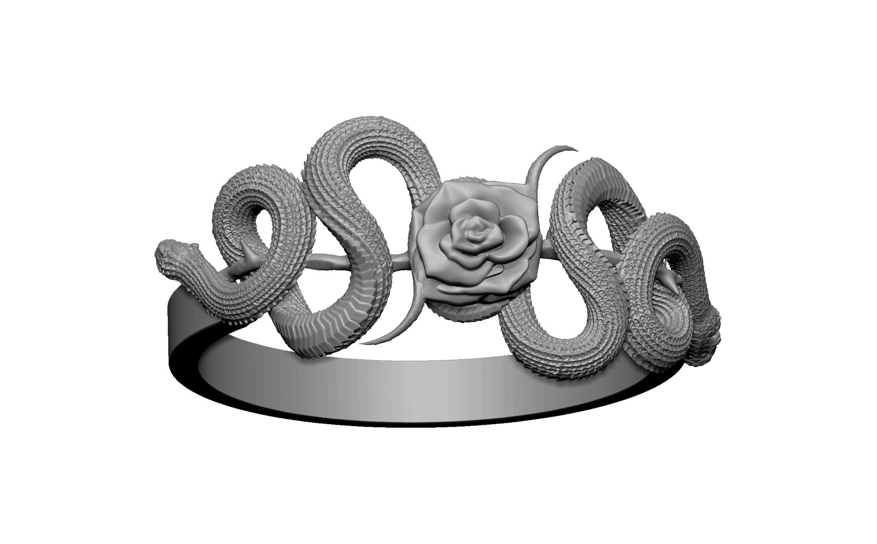 Ring Plant Rose Snake Model - TurboSquid 2255520