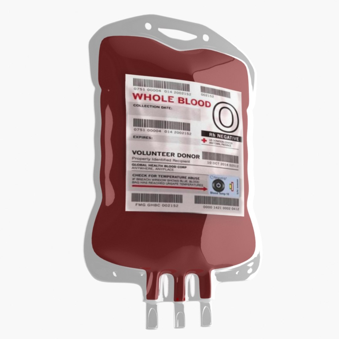 Realistic Iv Bag Blood 3D Model - TurboSquid 1328602