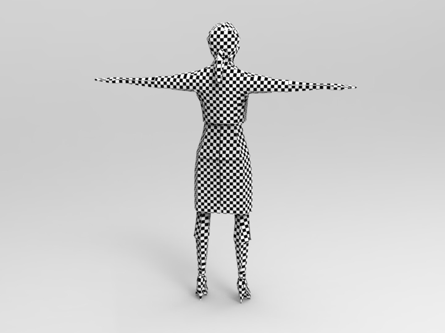 3d Paper Women Model