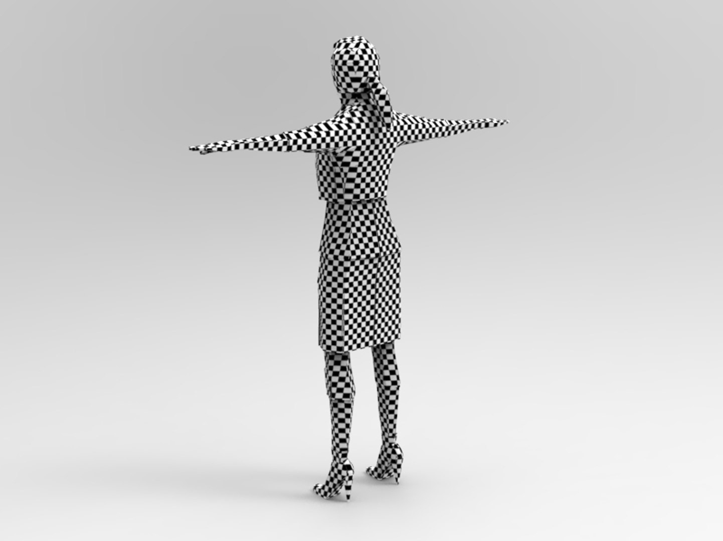 3d Paper Women Model