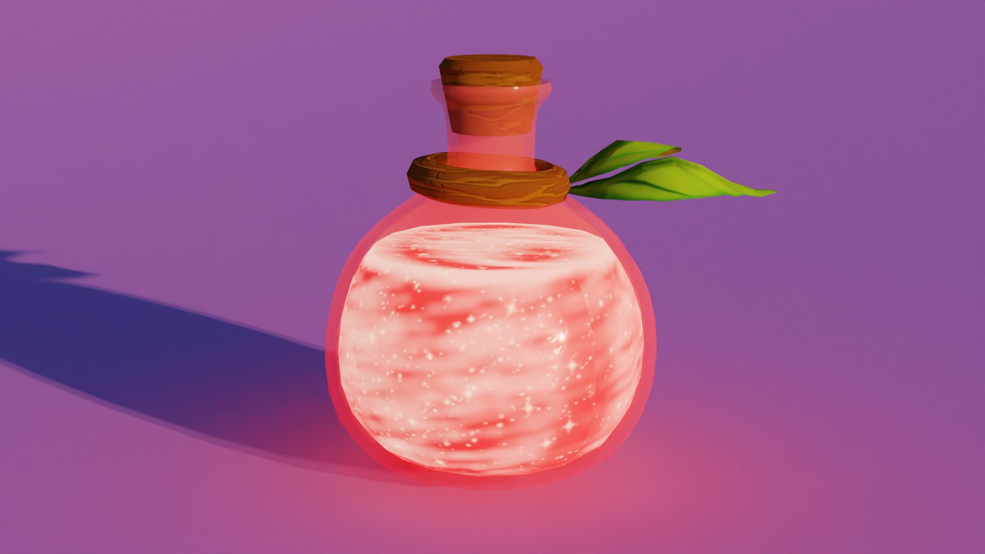 3D Stylized Red Potion - TurboSquid 2071319