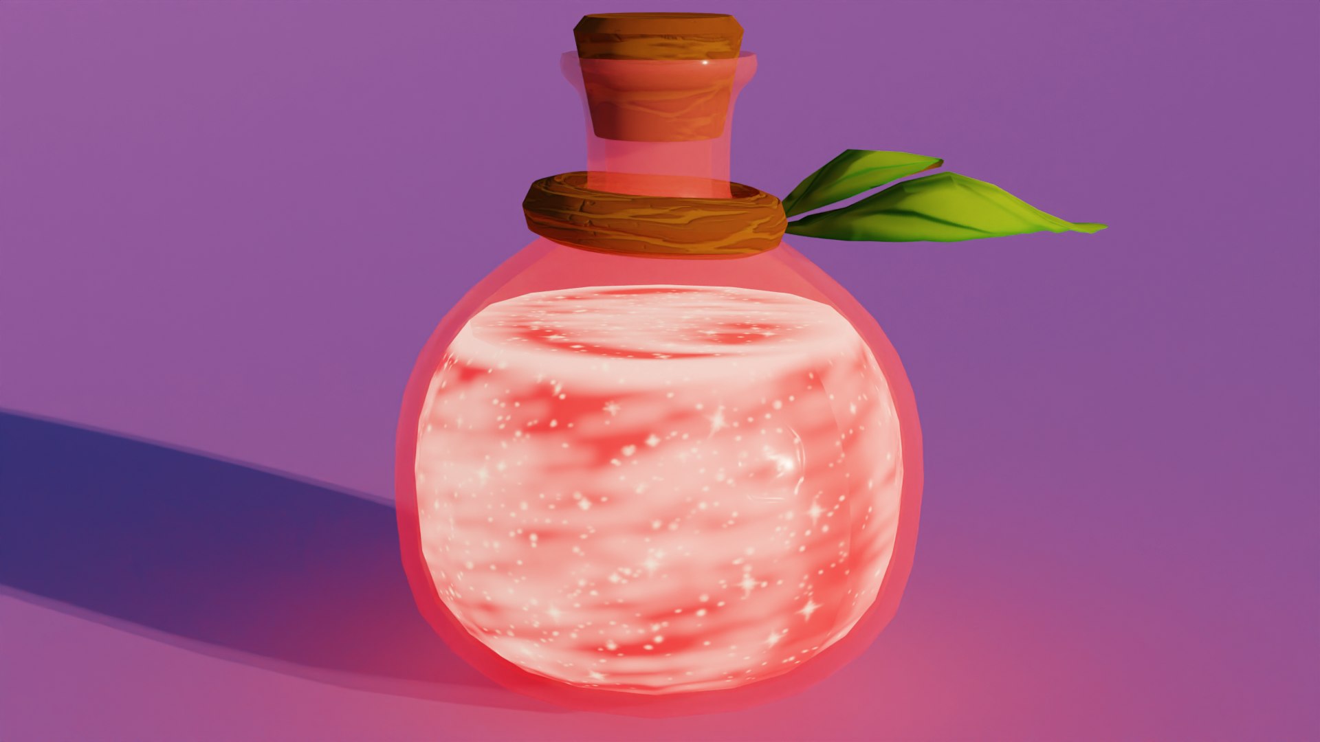 3D Stylized Red Potion - TurboSquid 2071319
